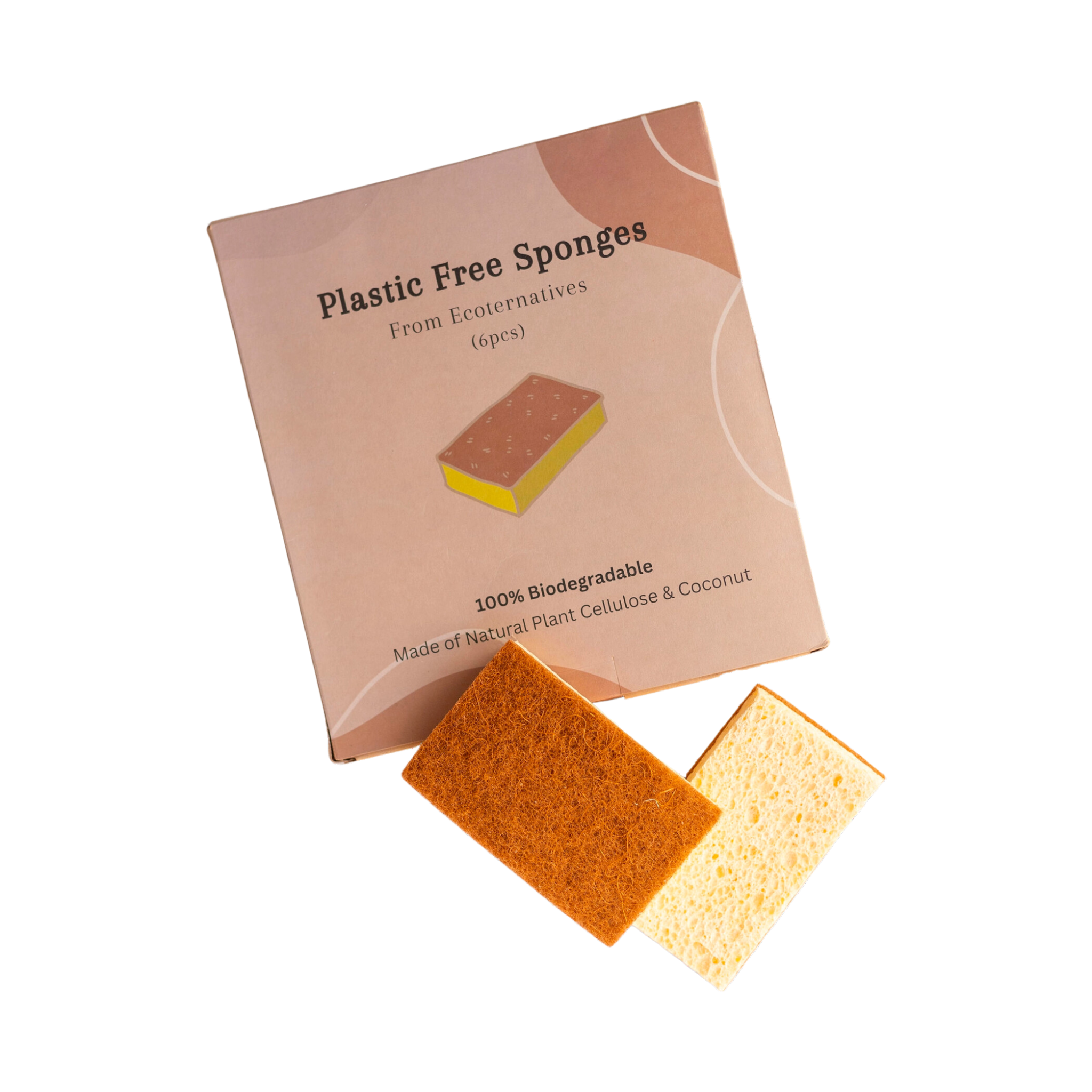 Cellulose Sponge + Coconut Scouring Pad – Ecoternatives